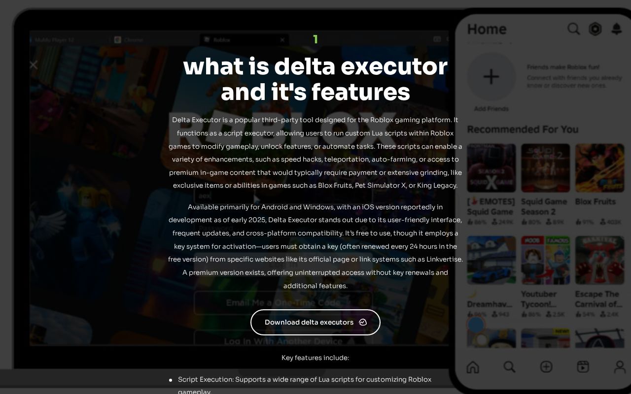 what is delta executor and its key features